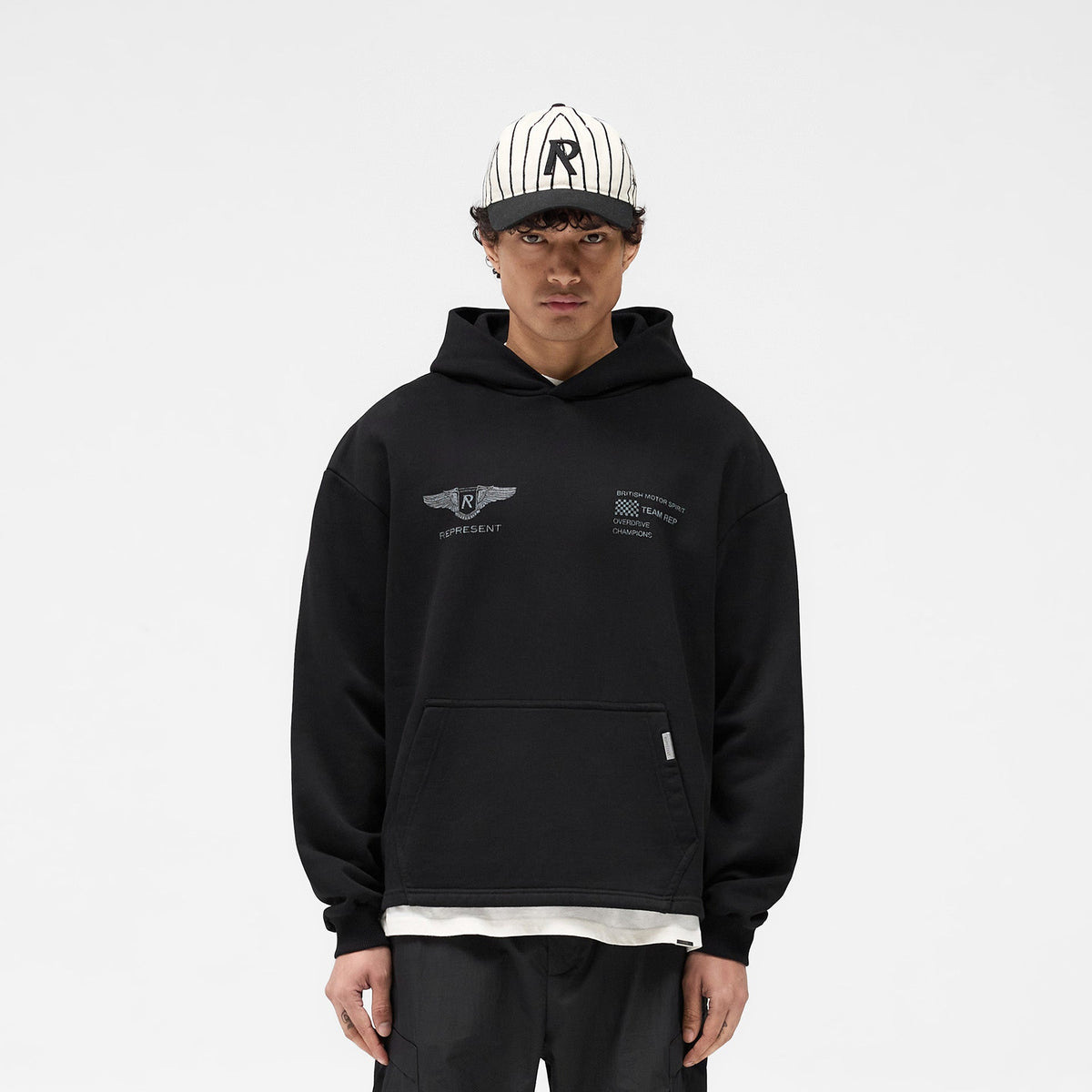 Black Team Rep Hoodie Vintage | Graphic Hoodies | REPRESENT