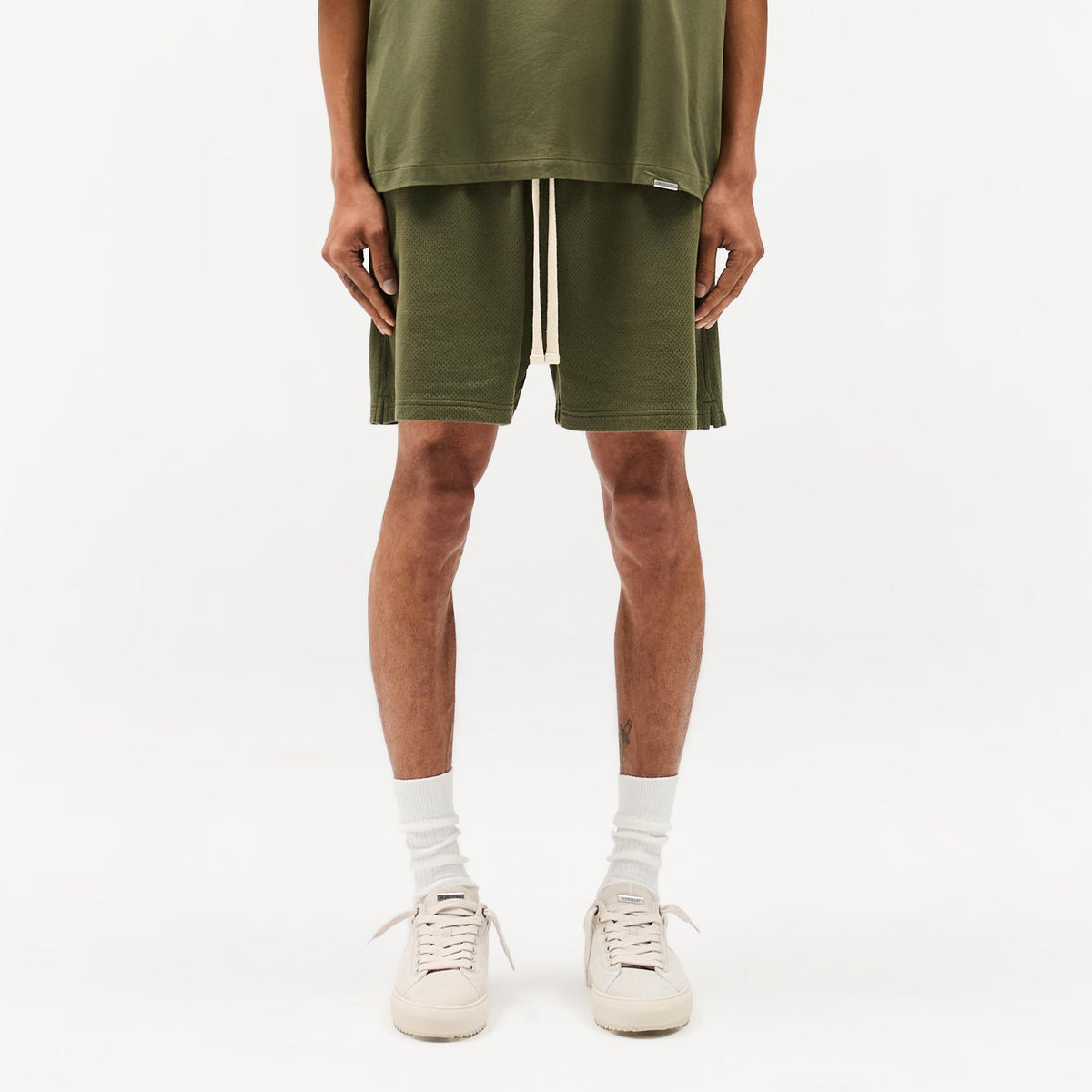 Initial Mesh Shorts - Army Green | REPRESENT