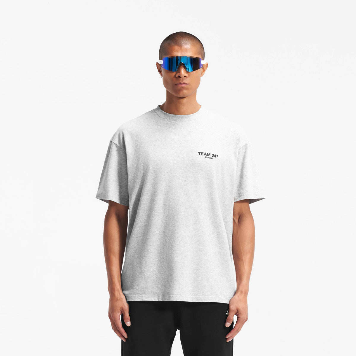 Ash Grey Team 247 T-Shirt | 247 Running T-Shirts | REPRESENT