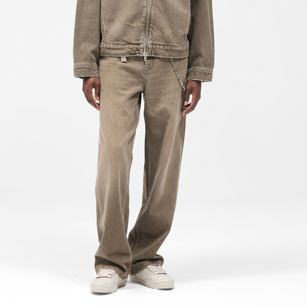 Washed Olive Baggy Denim | Denim Collection | REPRESENT