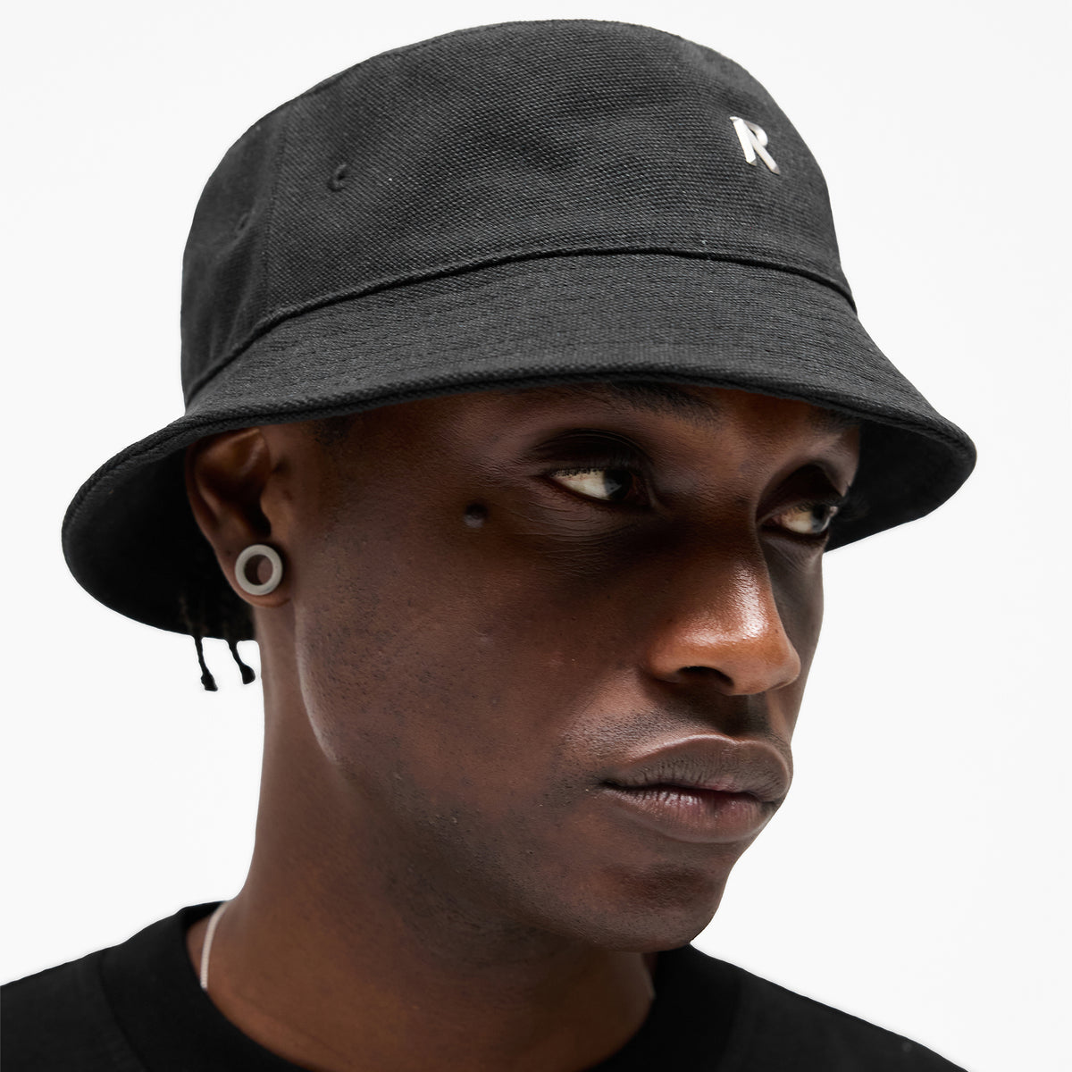 Jet Black Initial Bucket Hat | Accessories | REPRESENT