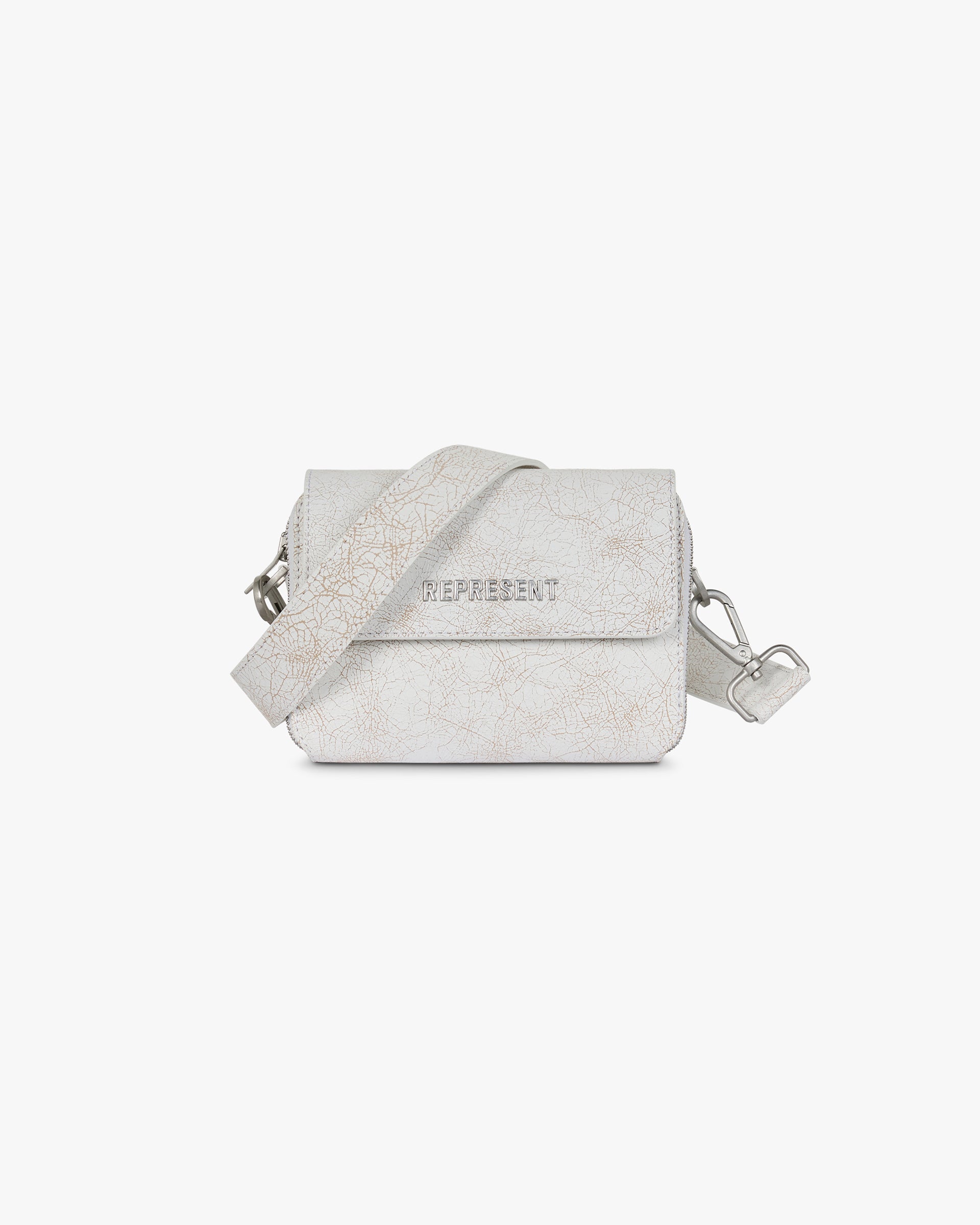 Cracked Leather Crossbody Bag | REPRESENT