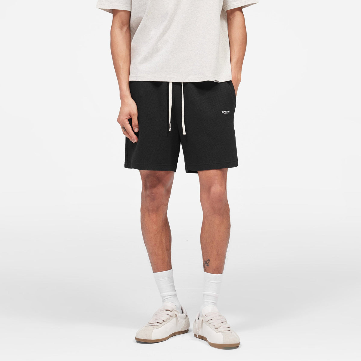 Black Micro Mesh Shorts | Represent Owners Club | REPRESENT