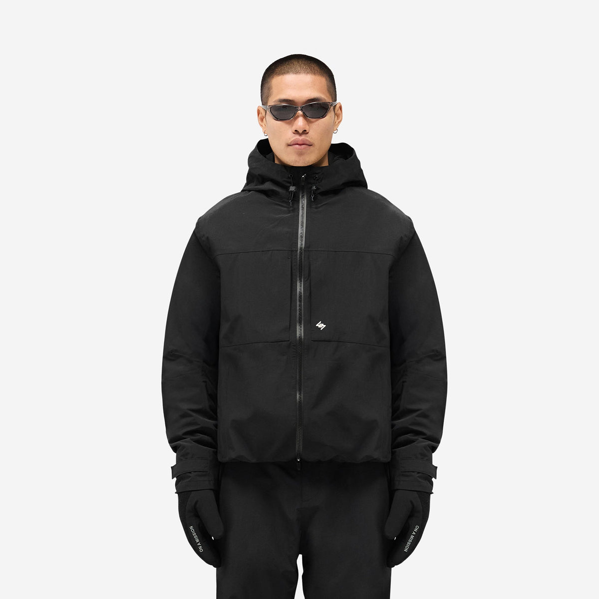 Black 247 Taped Jacket | Mens Running Jacket | REPRESENT
