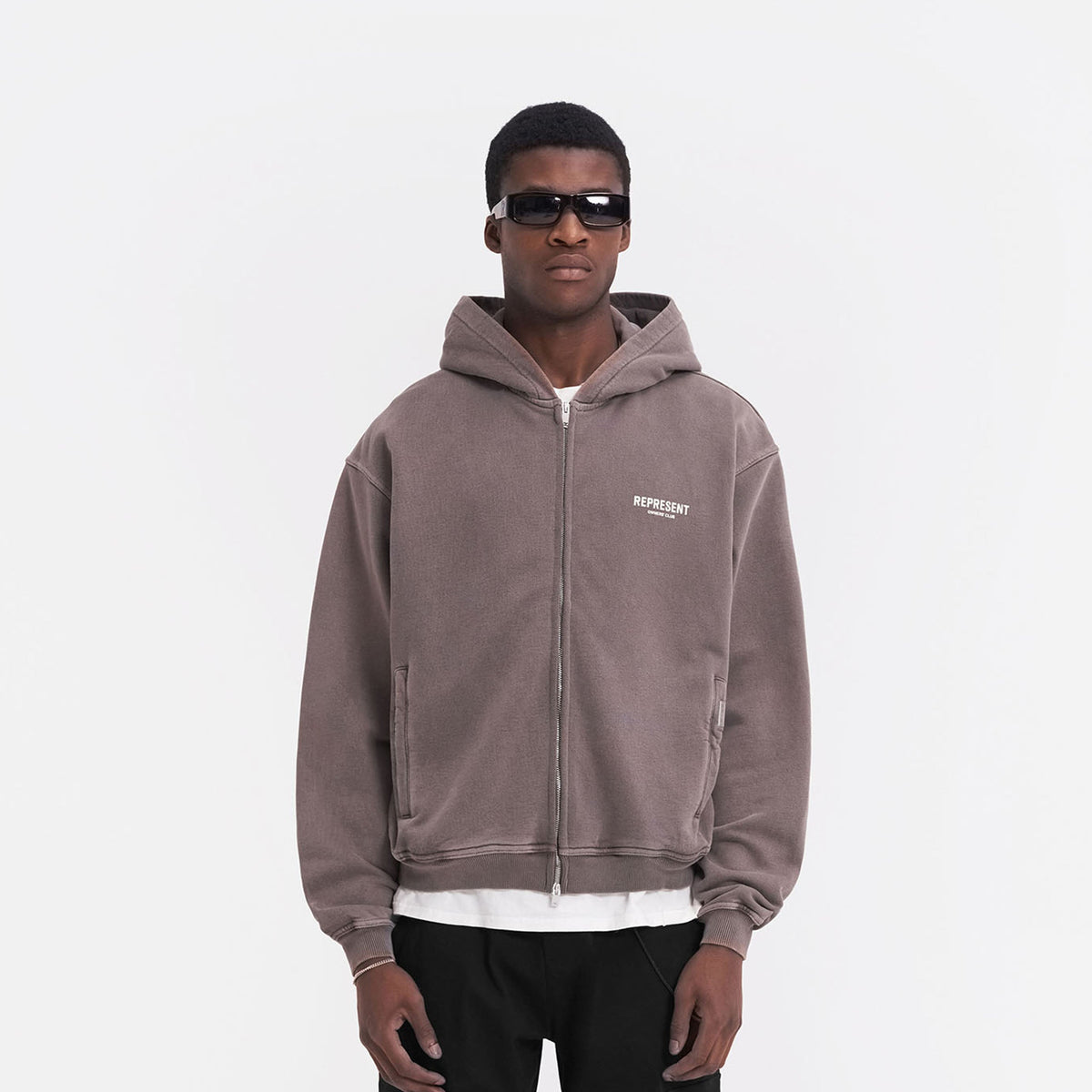 Owners' Club Zip Hoodie | Fog | REPRESENT